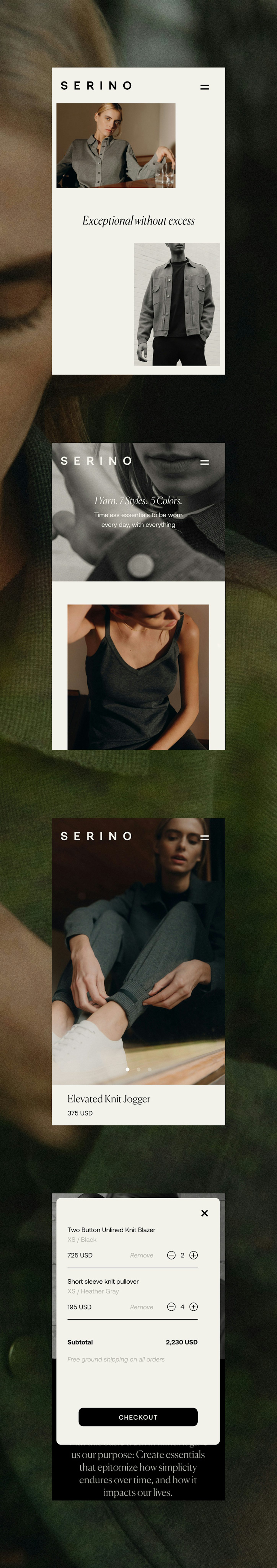 Serino | D2C Branding and Ecommerce Website by The Future Forward